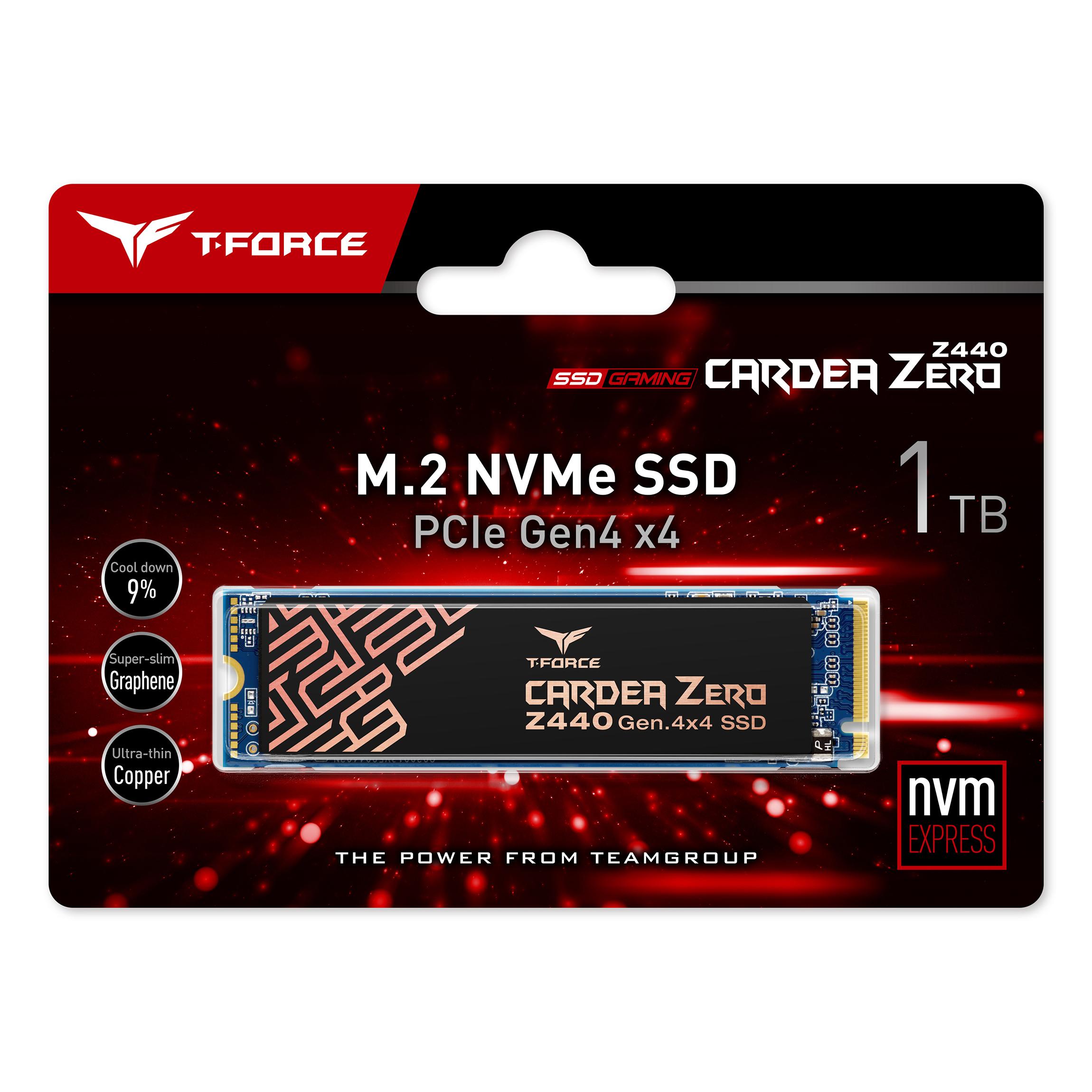 Диск SSD Team Group T-Force Cardea Zero Z440 1TB M.2 2280 PCIe NVMe Gen ...
