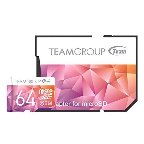 Карта памет Team Group Color Card II 64GB Micro SDHC/SDXC UHS-I U3 + SD ...