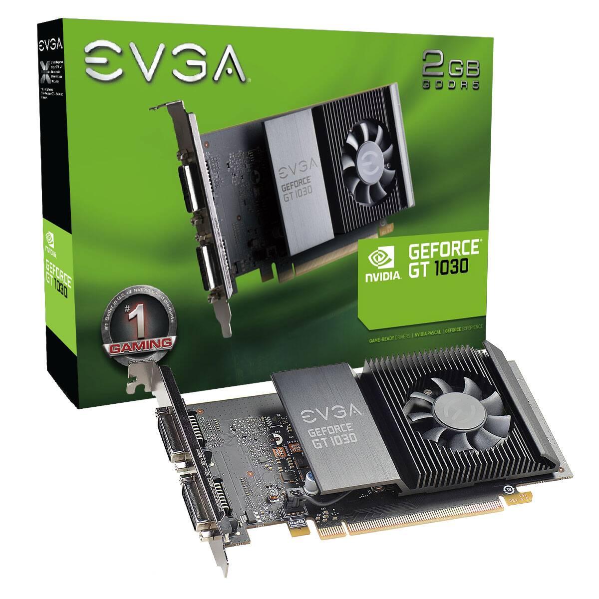 Видео карта EVGA GeForce GT 1030 SC 2GB DDR5