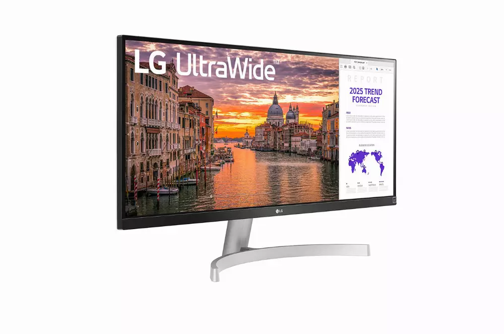 Монитор LG 29" 29WN600-W, QHD (2560x1080), IPS, 75Hz, 5ms, HDR10, AMD ...