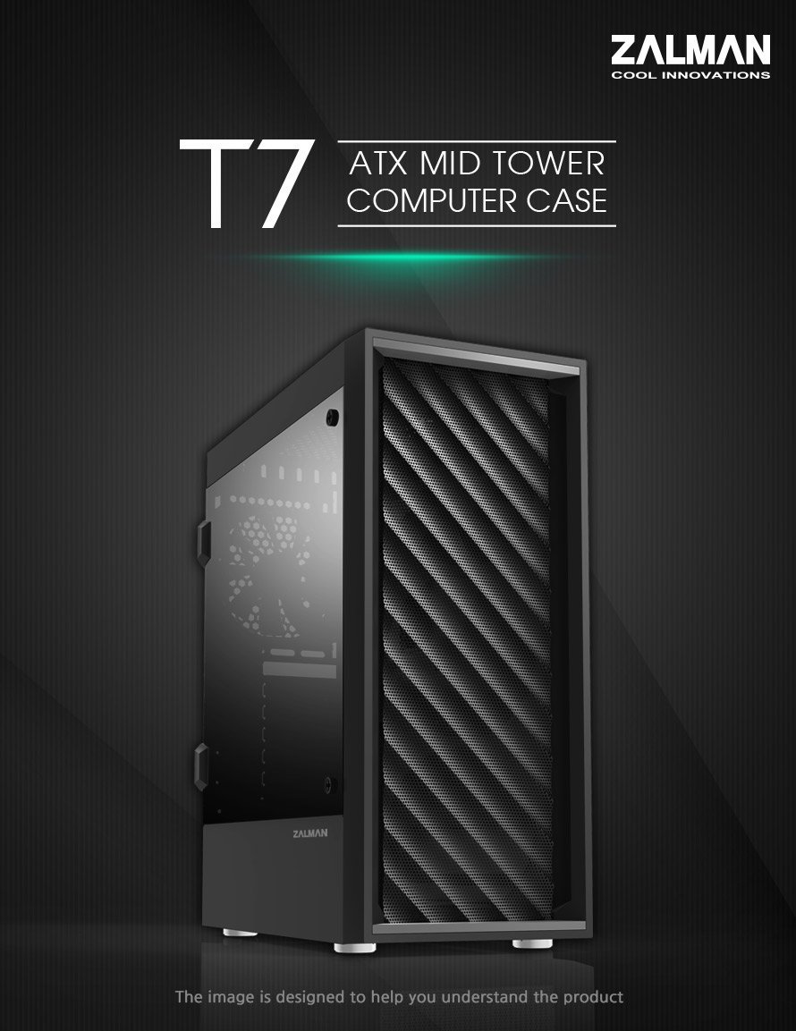 Кутия Zalman ZM-T7 Black