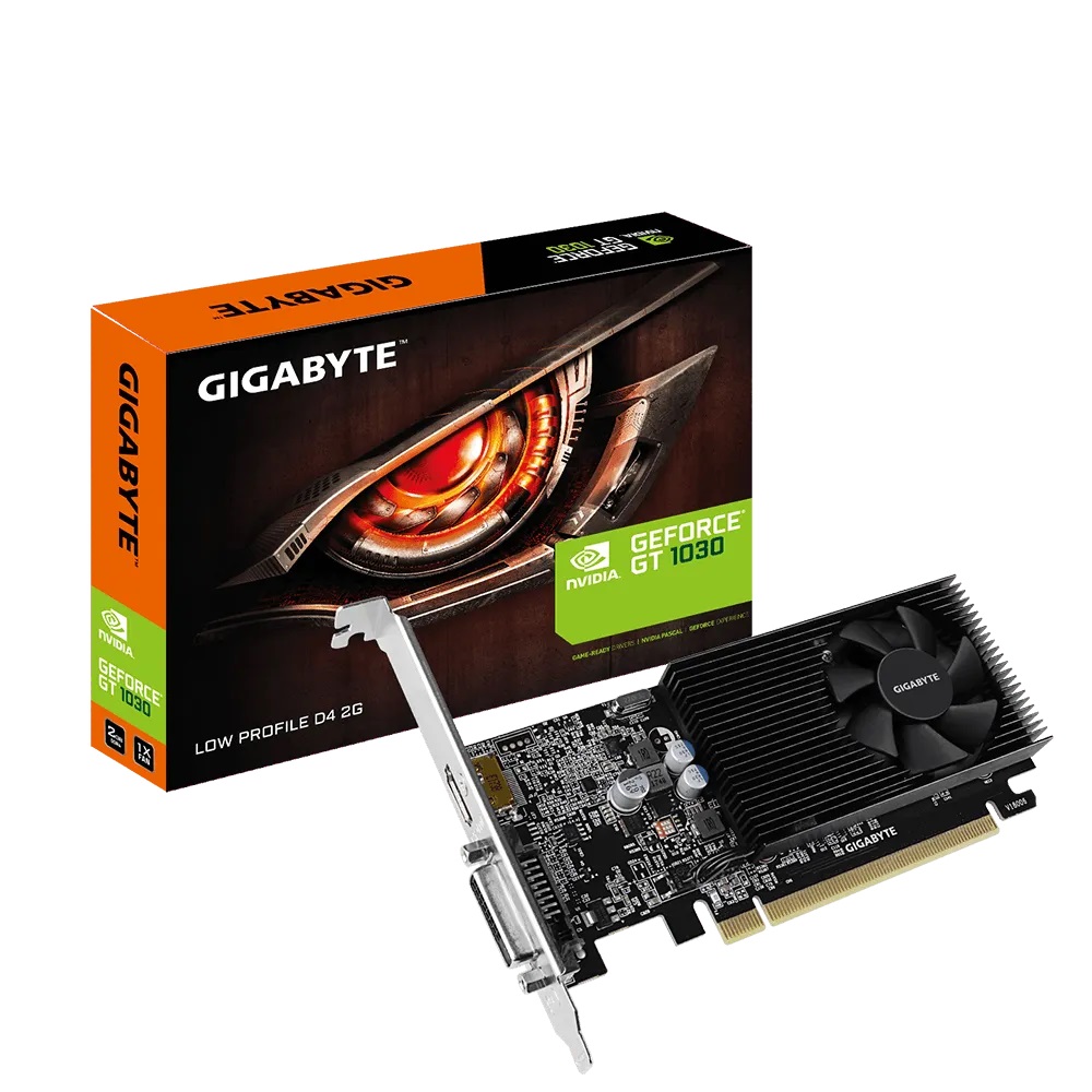 Видео карта GIGABYTE GeForce GT 1030 Low Profile D4 2G - GV-N1030D4-2GL