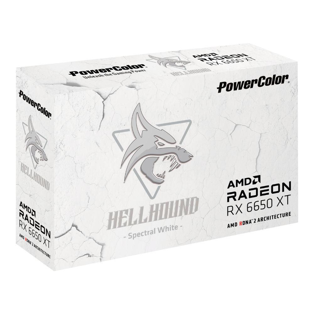 Видео карта PowerColor HellHound Spectral White OC Radeon RX 6650 XT ...