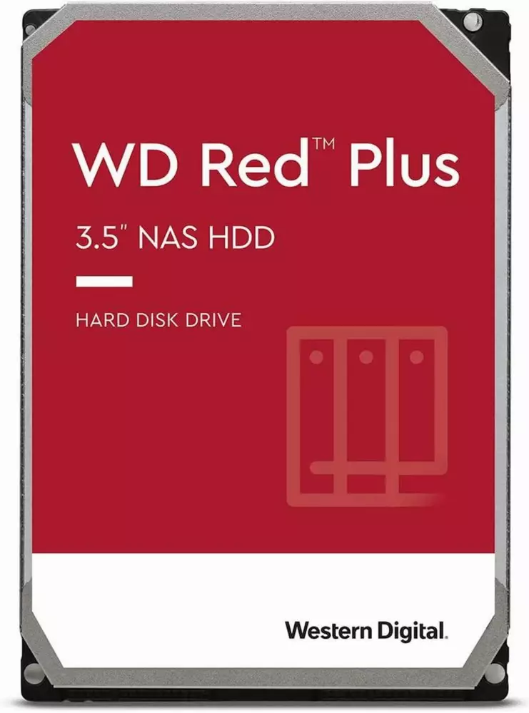 Хард диск WD Red PLUS NAS, 3TB, 5400rpm, 128MB, SATA 3