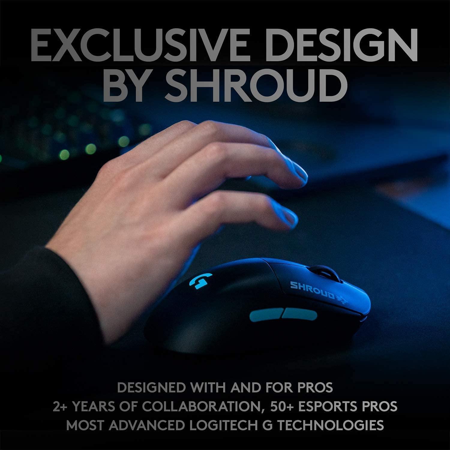 Геймърска мишка Logitech G Pro Shroud Edition Wireless - 910-005975