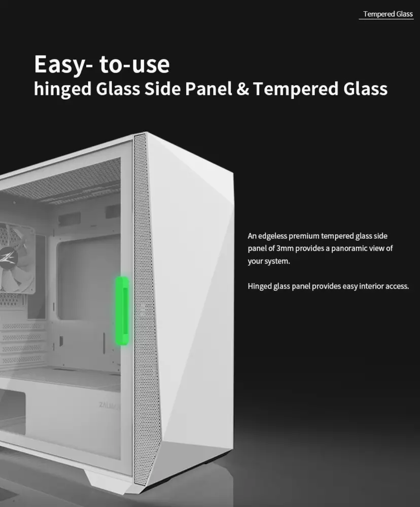 Кутия Zalman Z1 Iceberg White Gaming Case mATX