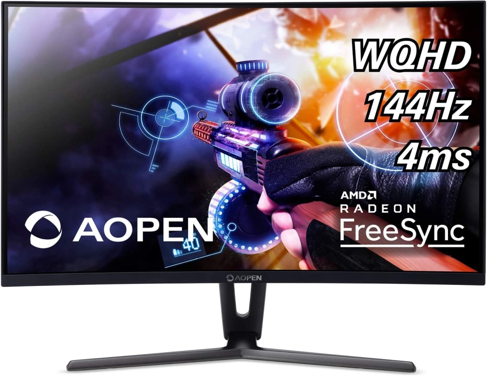Геймърски монитор Aopen 32HC1QURPbidpx, 31.5", VA Curved, QHD 2560x1440 ...