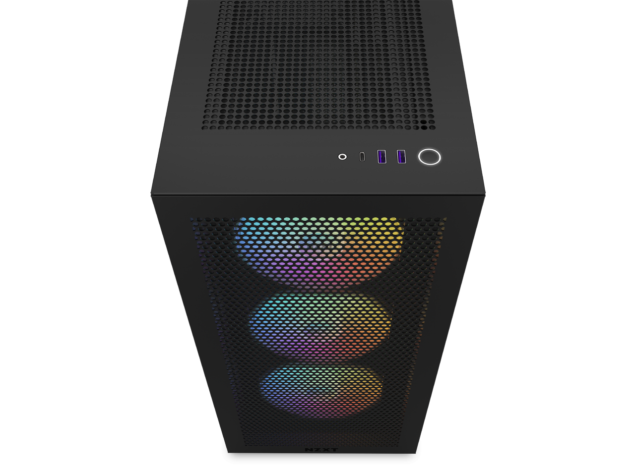 Кутия NZXT H7 Flow RGB Matte Black Mid-Tower