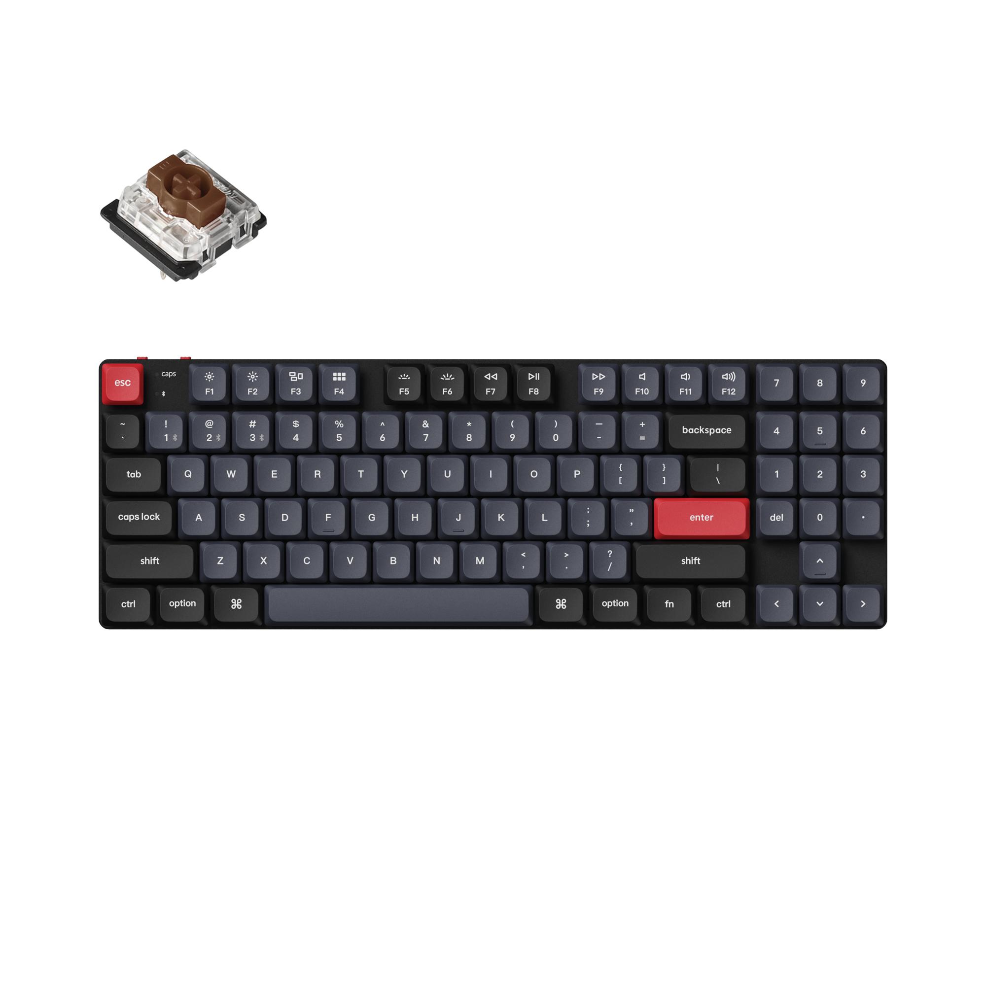 Геймърска Механична клавиатура Keychron K13 Pro TKL Low Profile ...