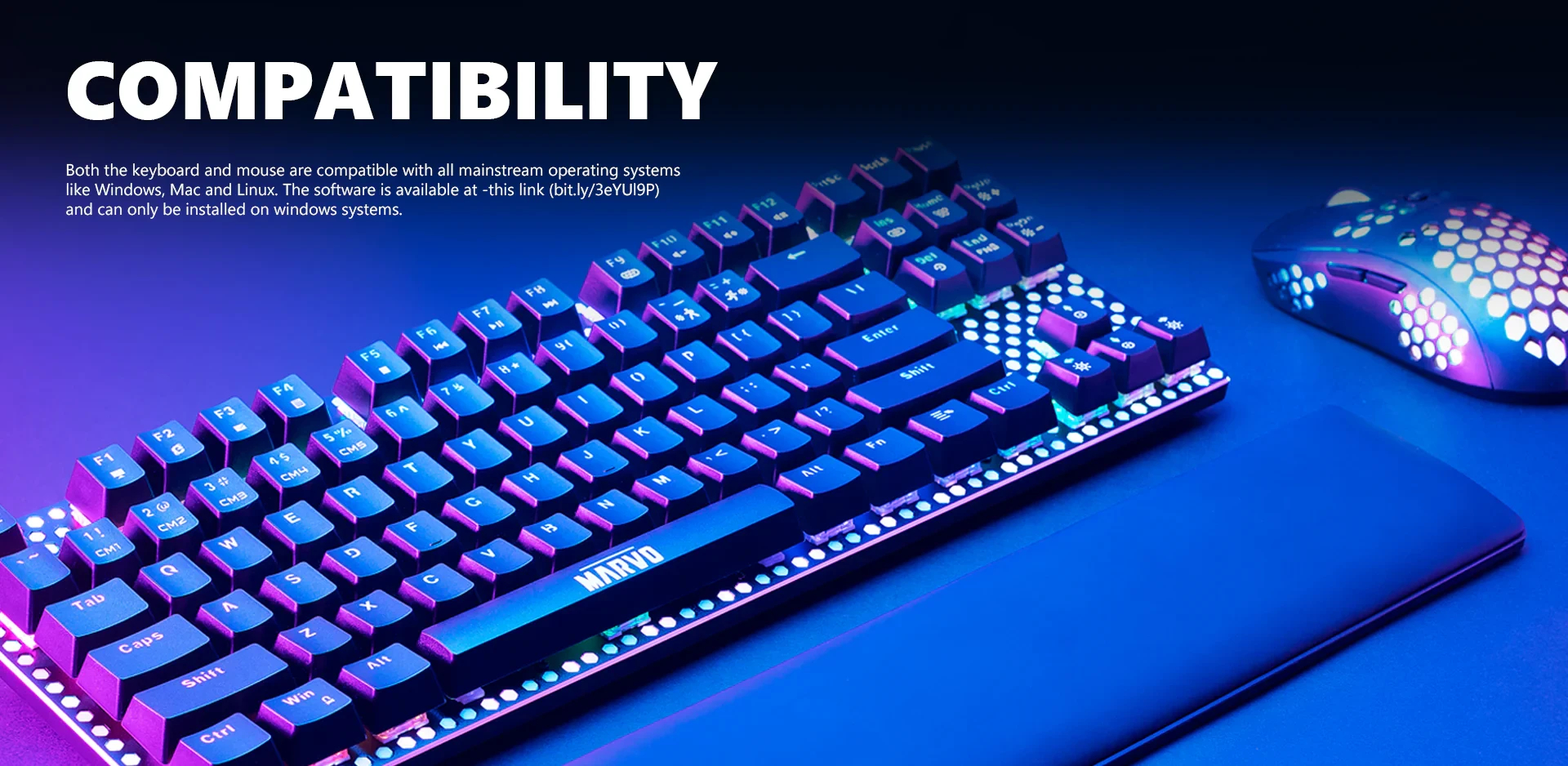 Геймръски комплект CM373 Red Switches 2-in-1 - Mechanical Keyboard TKL ...