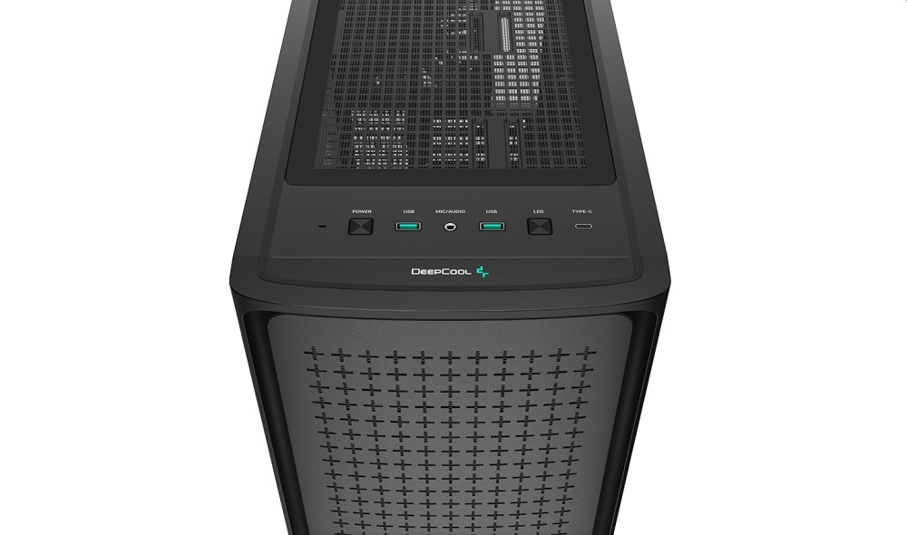 Кутия DeepCool CH560 E-ATX Mid-Tower High-Airflow Black