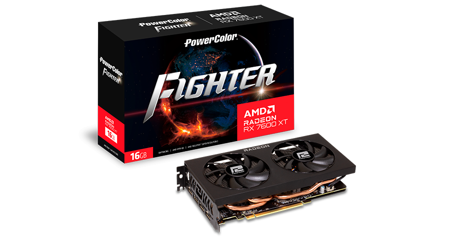 Видео карта Powercolor AMD RADEON RX 7600 XT Fighter 16GB GDDR6