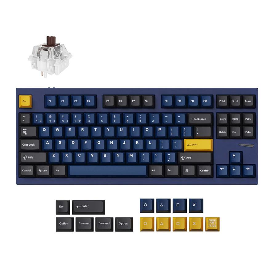 Механична клавиатура Lemokey L4 QMK TKL Navy Blue - Keychron Super ...