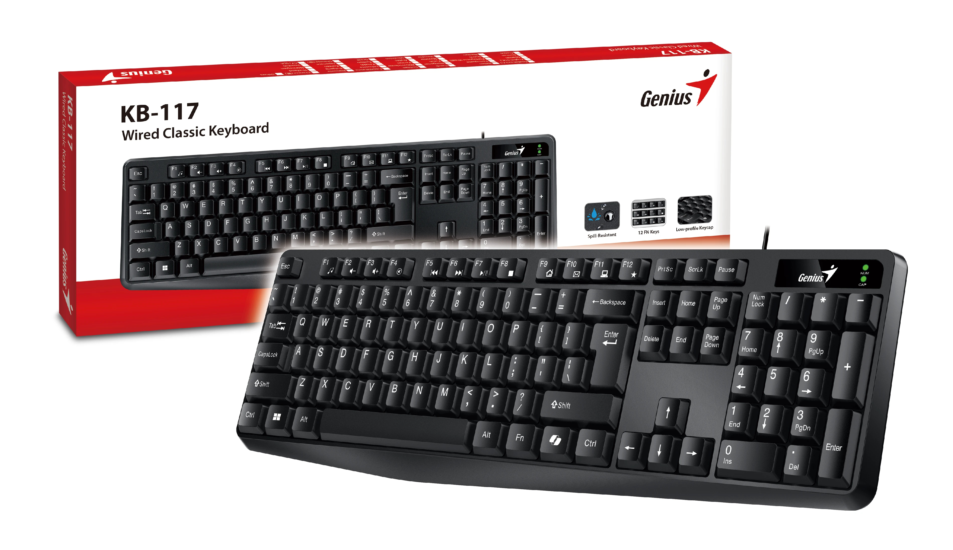 Genius клавиатура кирилизирана Smart Keyboard KB-117 Black - AI, BG ...