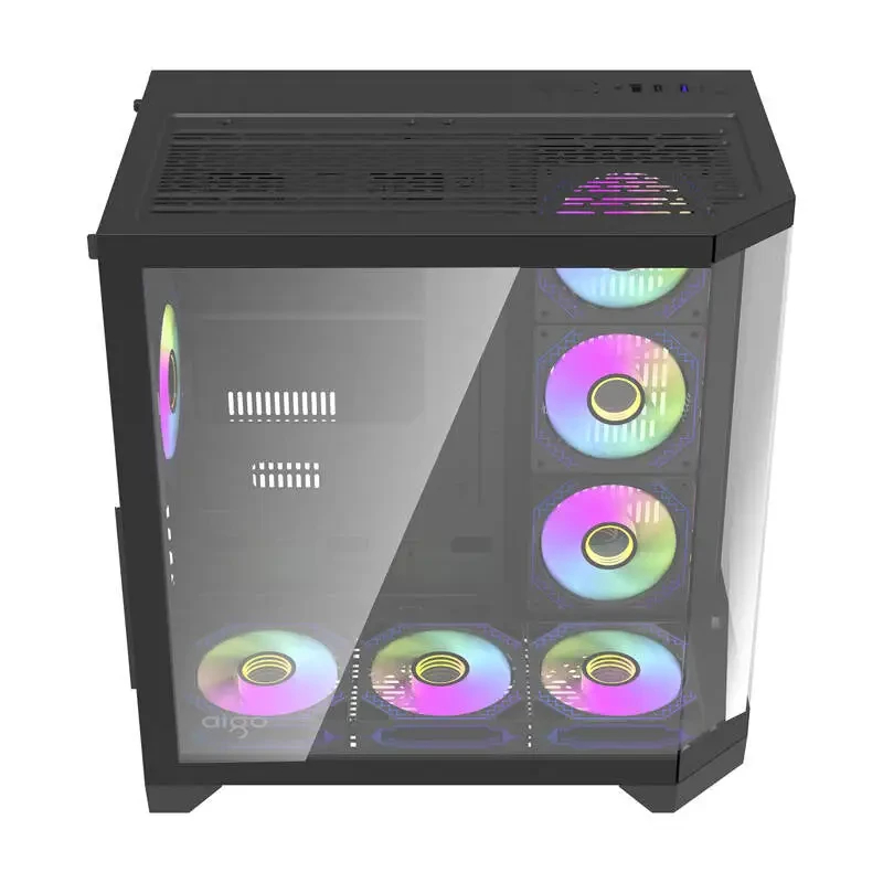 Кутия Aigo FT418 PRO Black Case ATX 7 x 120 mm A-RGB fans included