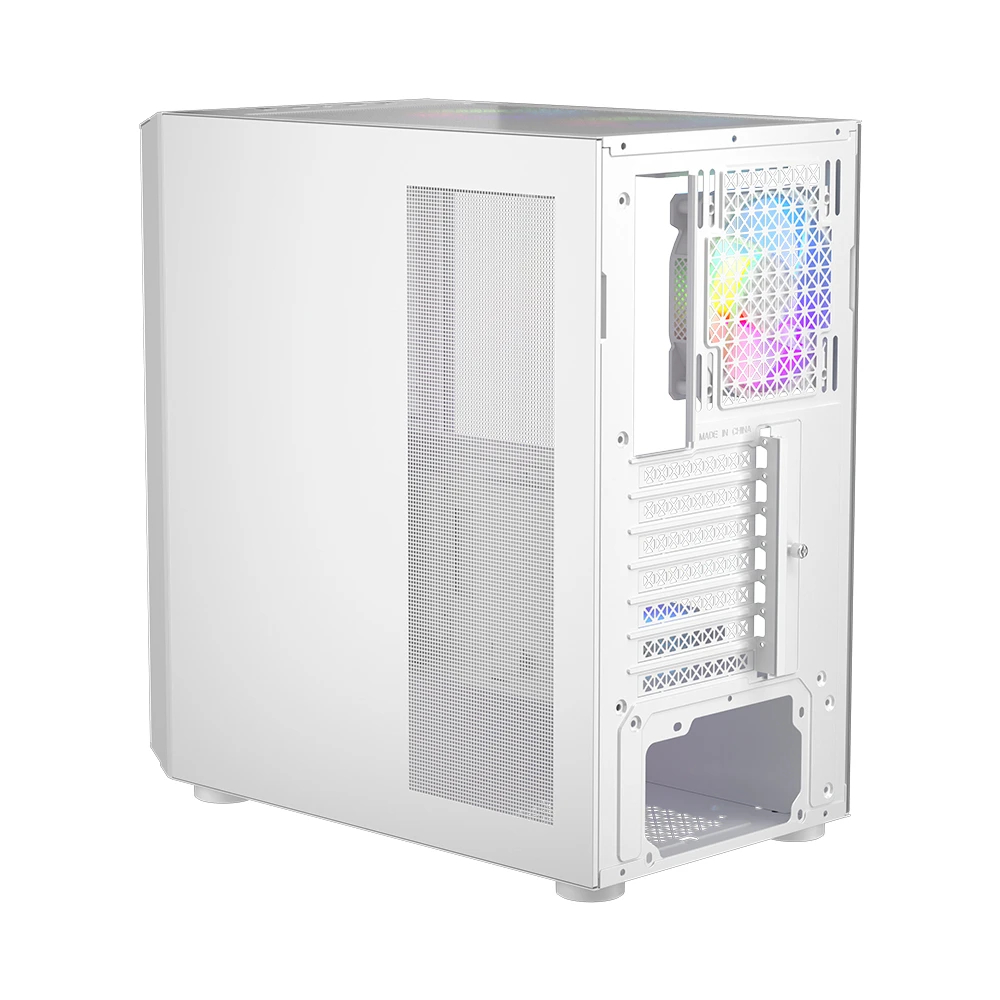 Кутия 1stPlayer TRILOBITE T7 White Case ATX - 4 fans included