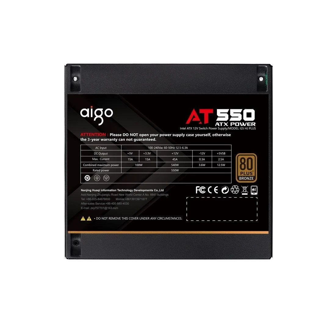 Захранване Aigo AT750 PSU 750W 80 Plus Bronze
