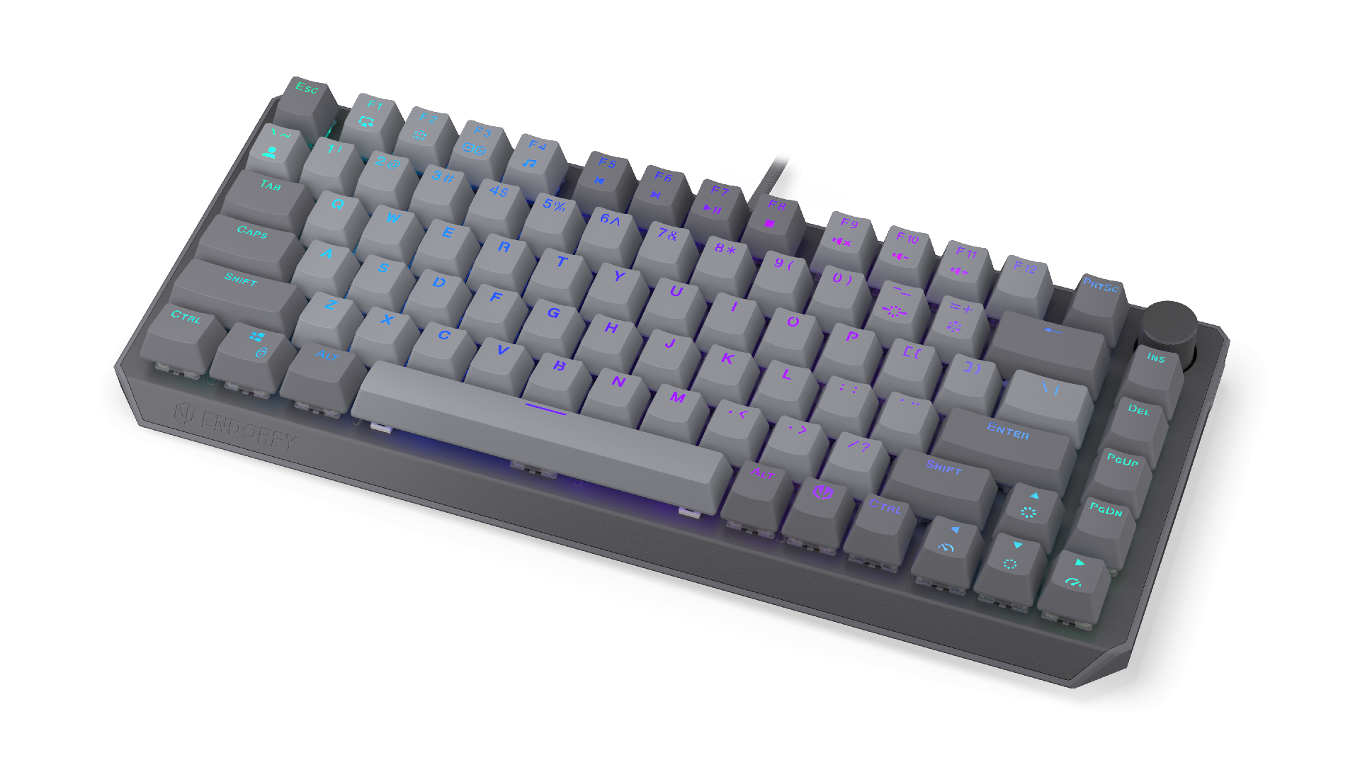 Endorfy механична клавиатура Thock V2 75%, PBT, Endorfy Red switch, US ...
